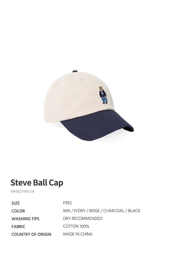 WHO.A.U - Steve Ball Cap_WHACF4911A